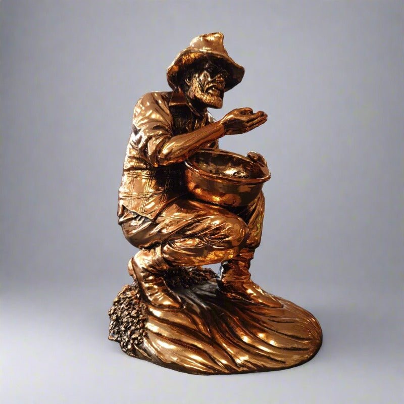 Gold Panner Statue-World Of Decor