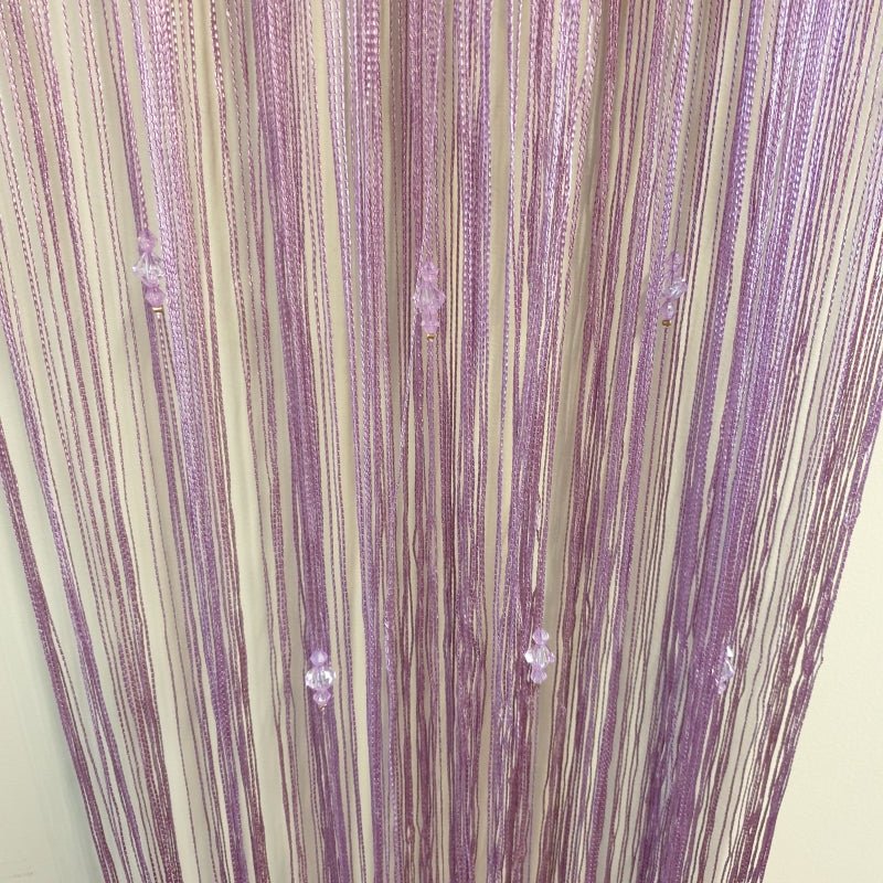 Beaded x3 String Curtain-Purple– World Of Decor