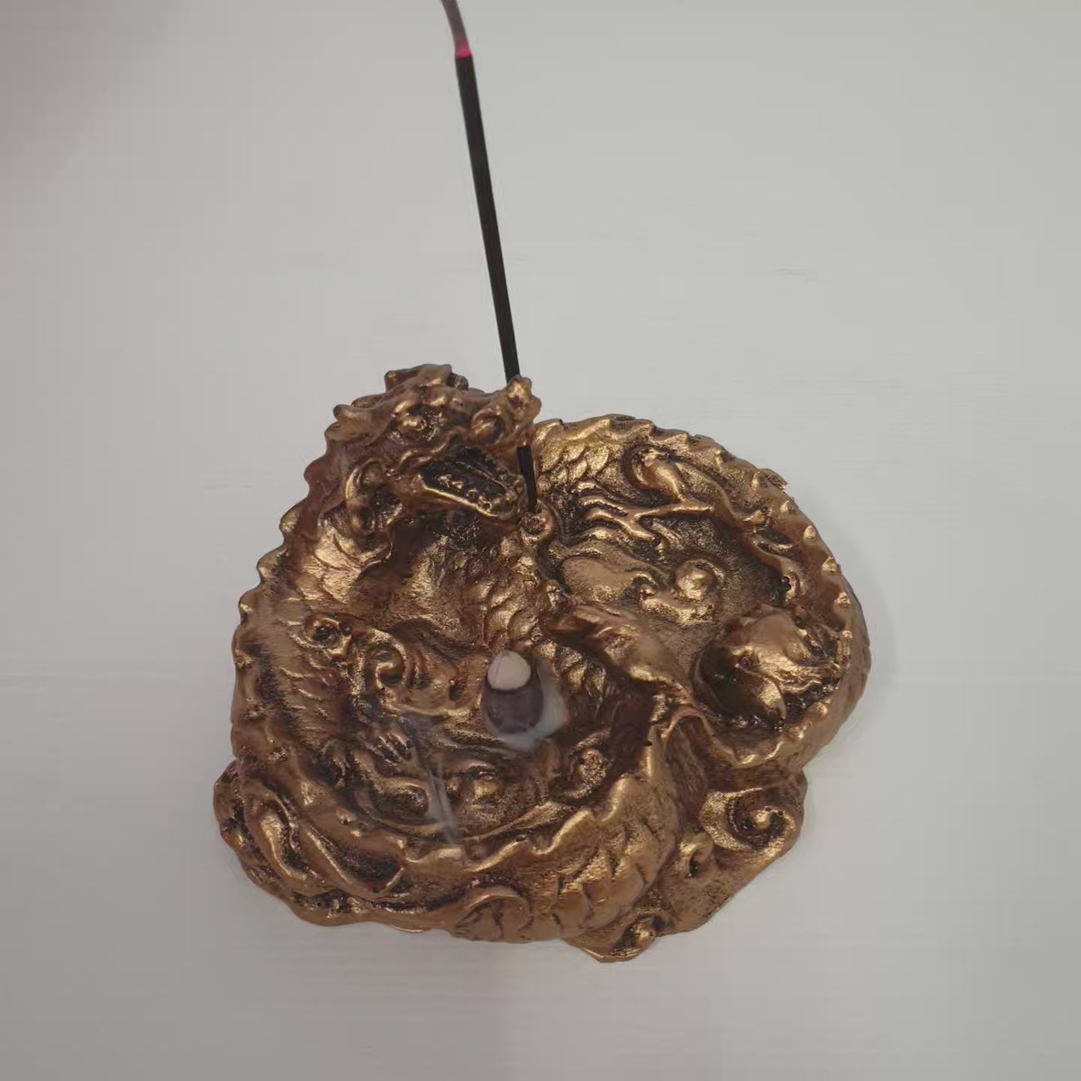 Dragon Incense Holder-Gold - World Of Decor