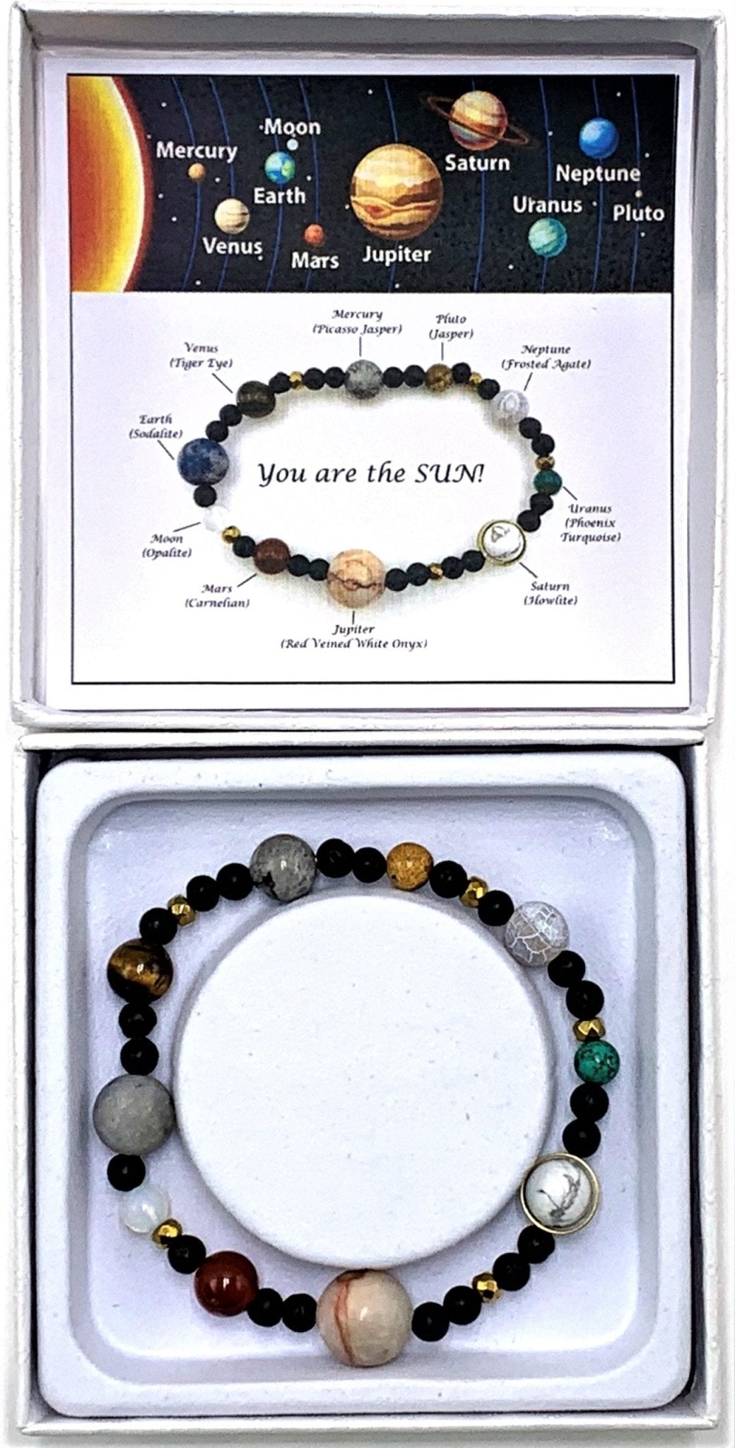 Lava Stone Solar System Bracelet - World Of Decor