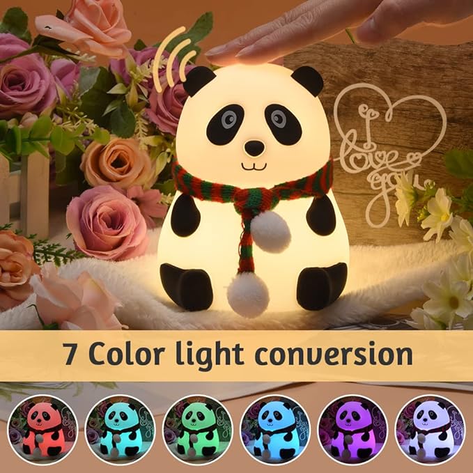 Soft Touch Silicone LED Panda-World Of Decor