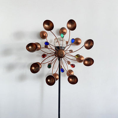 Wind Spinner Solar Light-Multi Jewel-World Of Decor